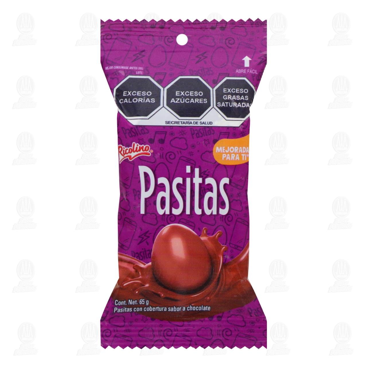 Dulce Pasitas Ricolino Sabor A Chocolate, 65