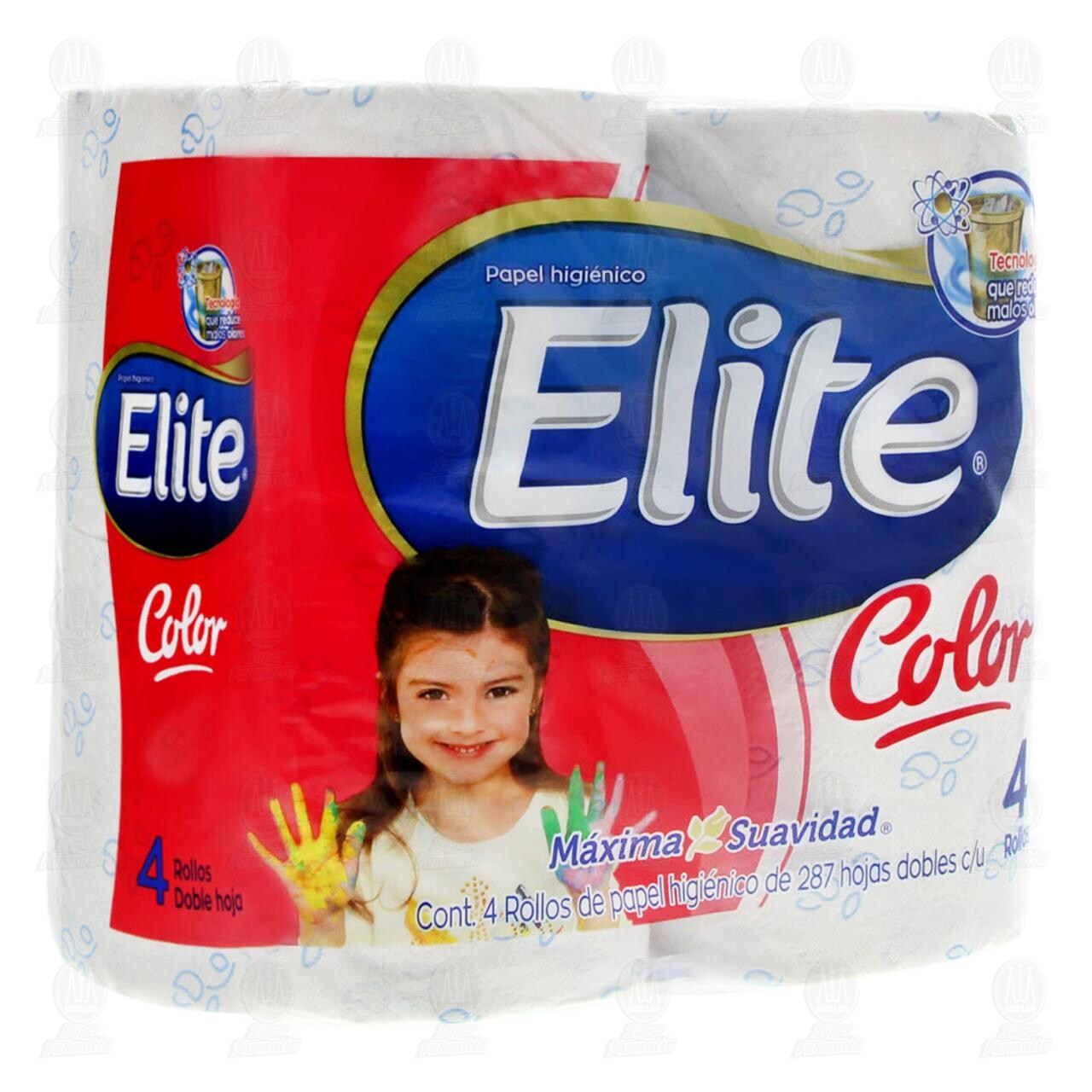 Papel Higiénico Elite Color Máxima Suavidad 4 Pzas Smart Club