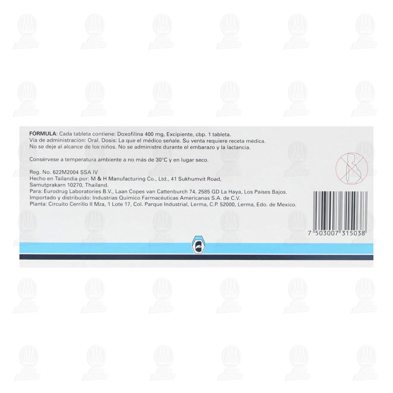 Axofin 400 mg, 20 Tabletas. de AXOFIN | Farmacias Guadalajara
