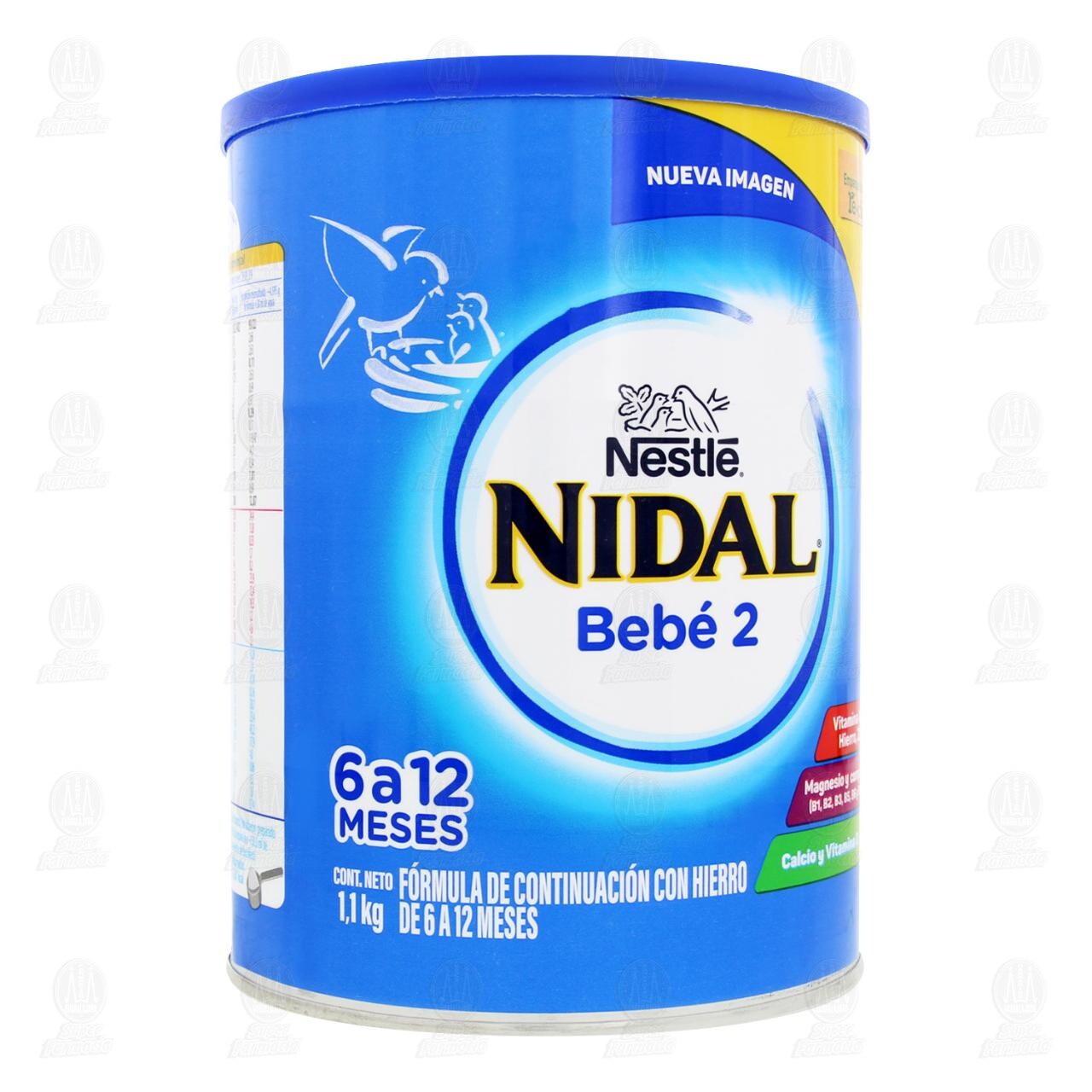 Fórmula Infantil Nestlé Nidal Bebé 2 en Polvo (Edad 6-12 Meses)1.1 kg ...