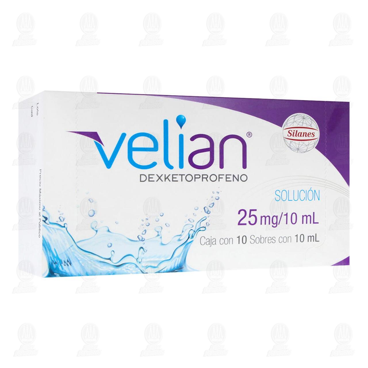 Velian 25mg/10ml, 10 Sobres. de VELIAN | Farmacias Guadalajara
