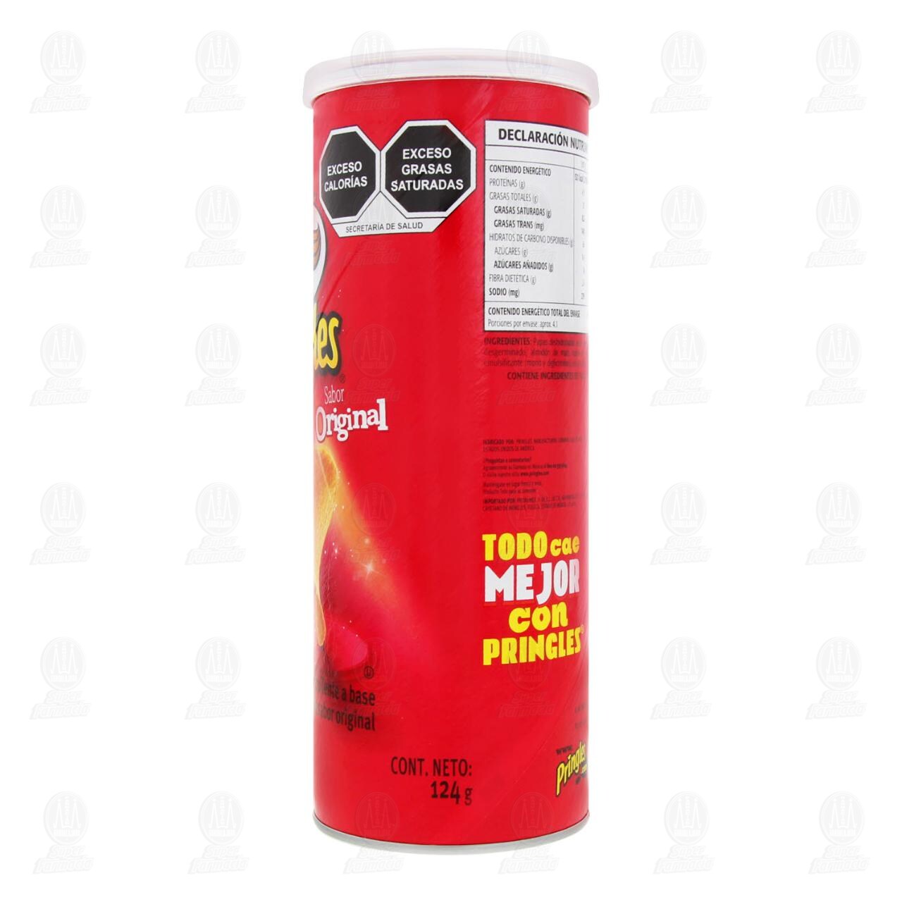 Parte Trasera De La Lata De Pringles Bote De Ocultación De Pringles: