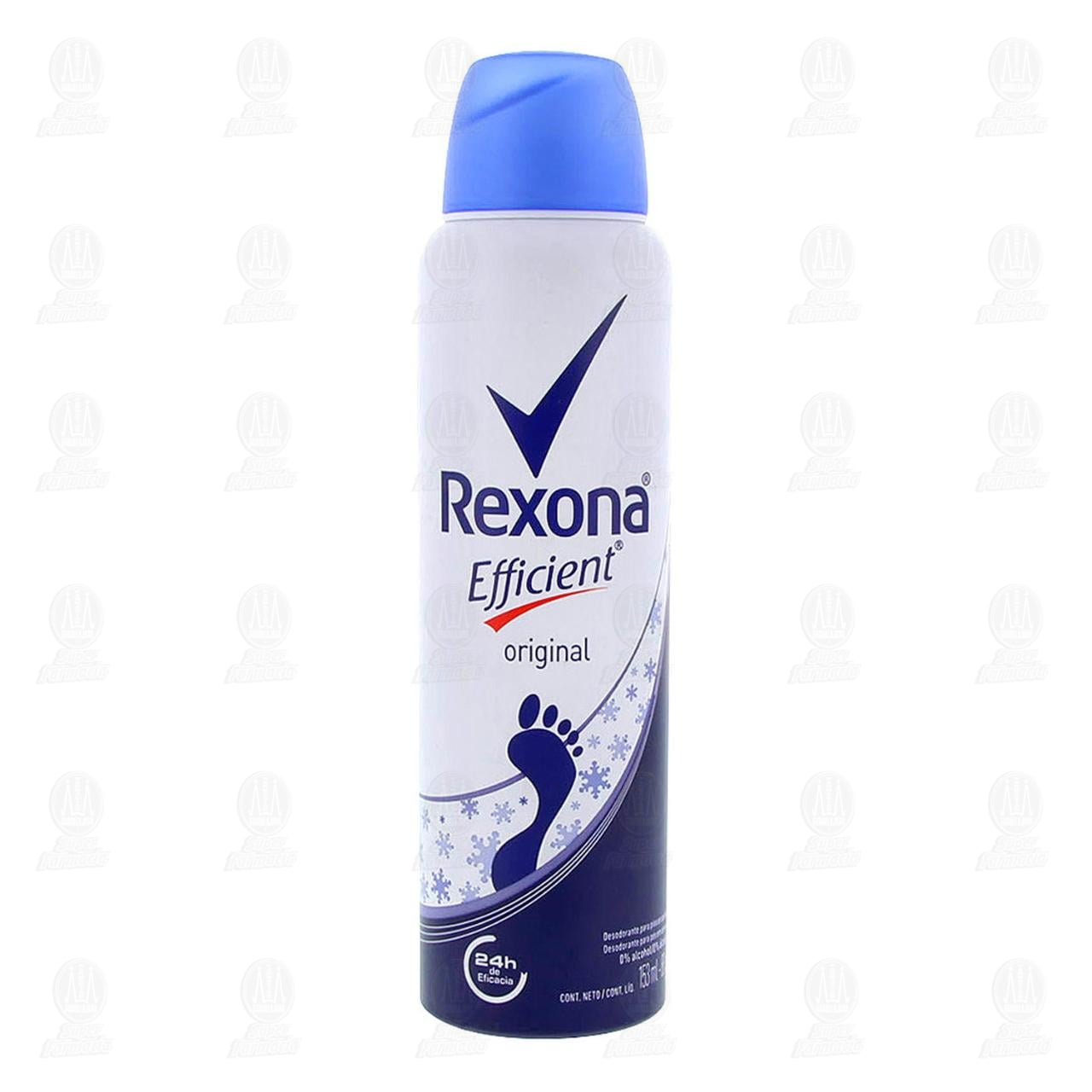 Desodorante Rexona Efficient para Pies en Aerosol, 153 ml. de REXONA ...