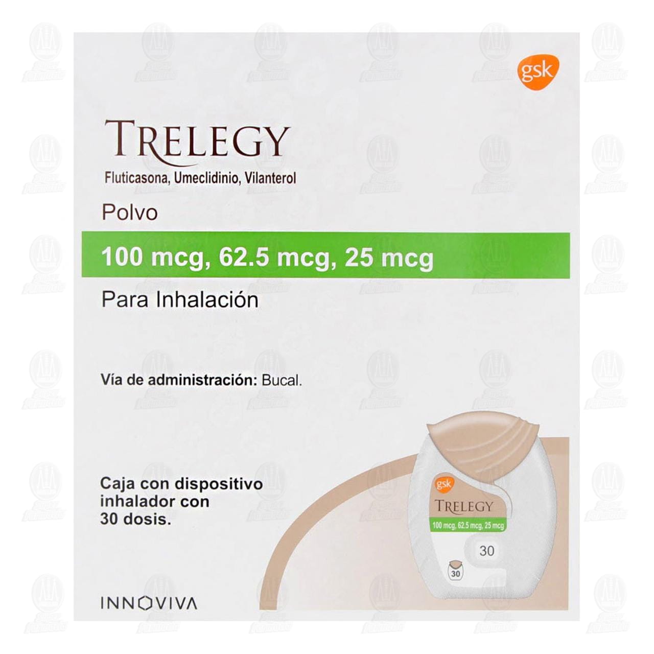 Trelegy 100mcg/62.5mcg/25mcg Polvo para Inhalación, 30 Dosis. de ...