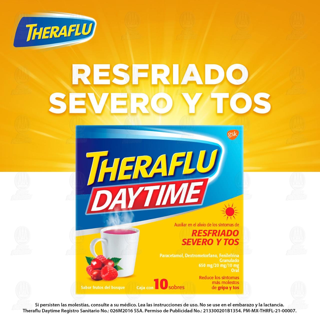 Theraflu Daytime Té Antigripal Resfriado y Tos, 10 Sobres. de THERAFLU ...