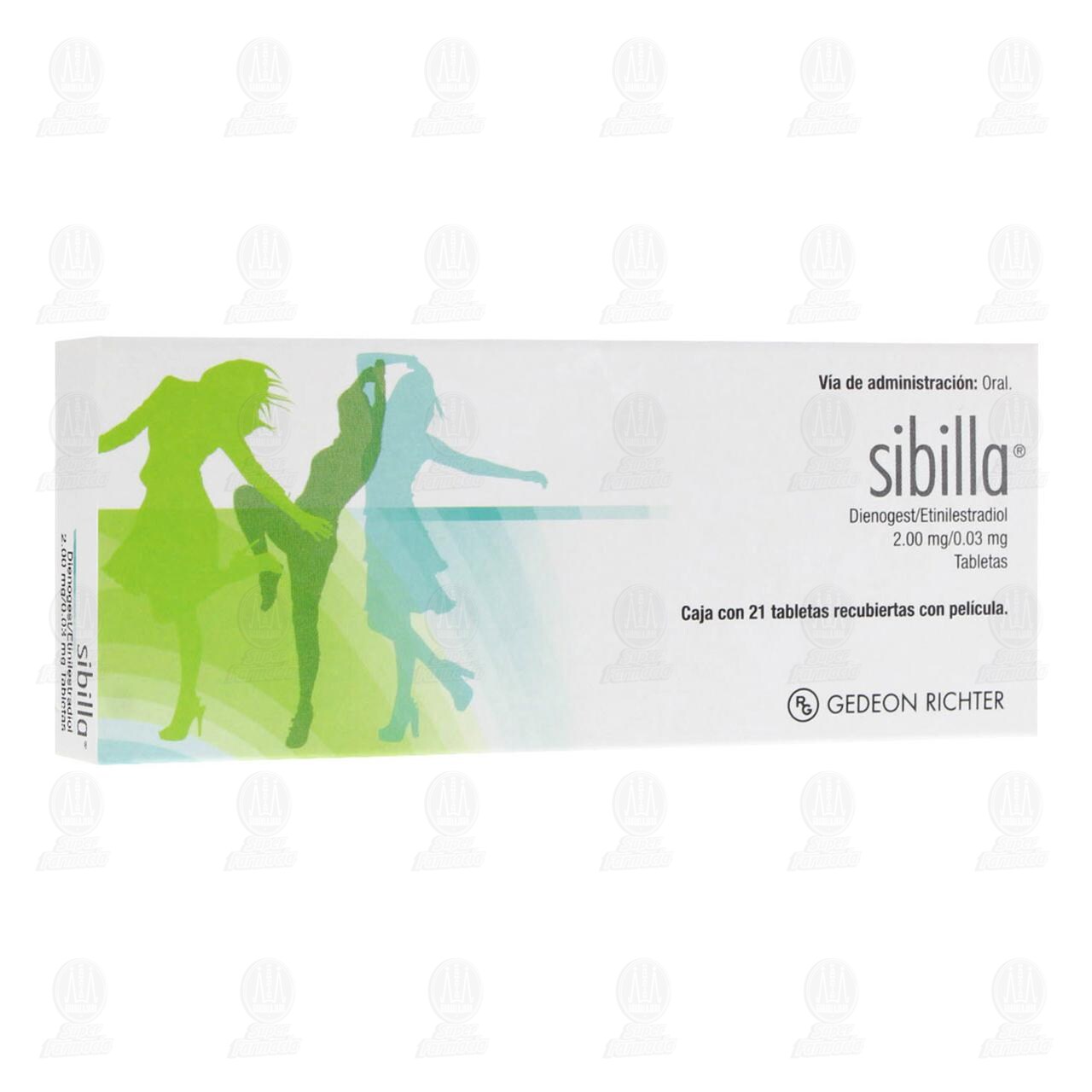Sibilla 2.00/0.03mg, 21 Tabletas. de SIBILLA | Farmacias Guadalajara