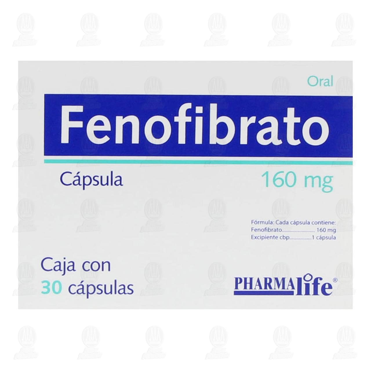 Fenofibrato 160 mg, 30 Cápsulas Pharmalife. de PHARMALIFE | Farmacias ...