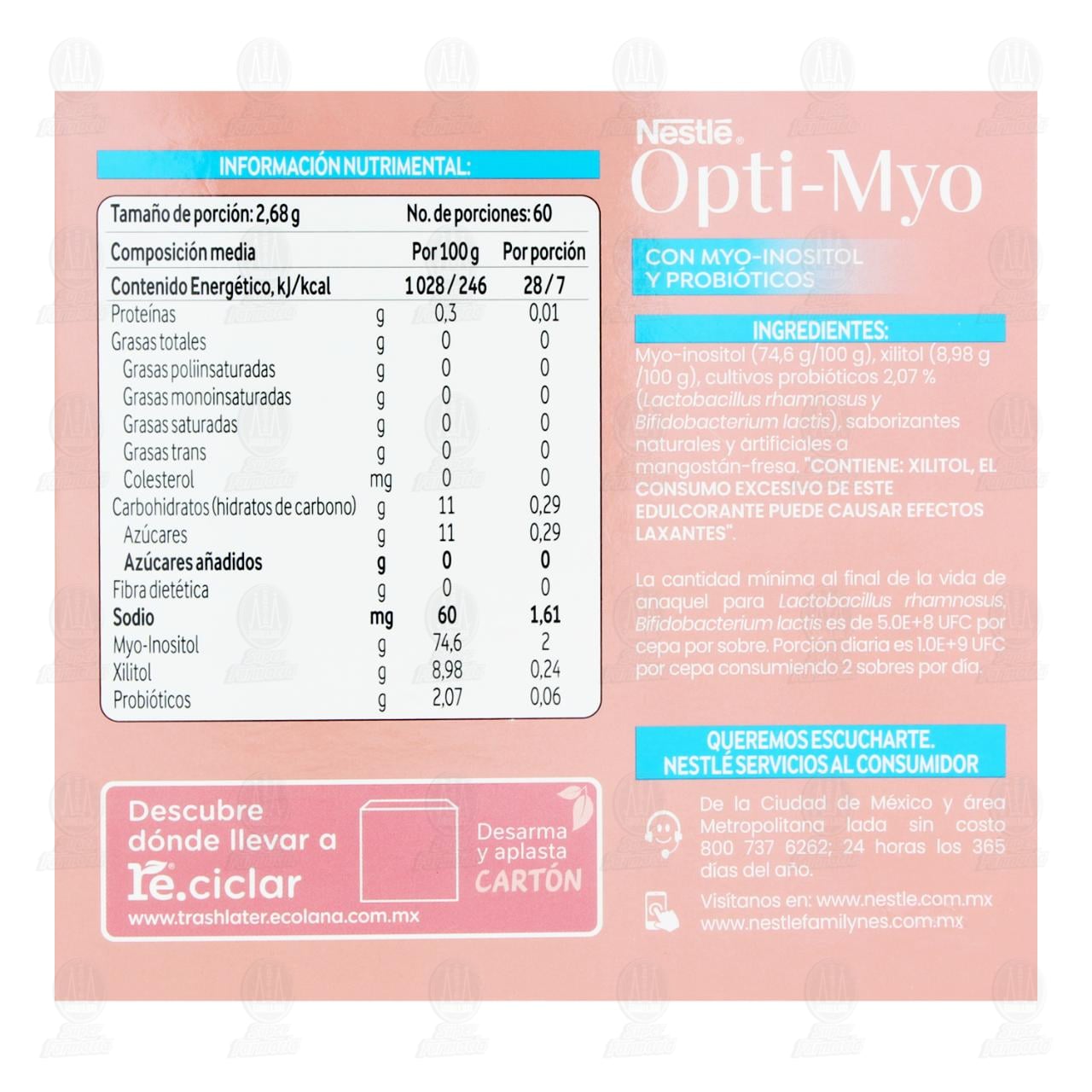 Opti-Myo Nestlé, 160.8 gr. de G-BALANCE | Farmacias Guadalajara