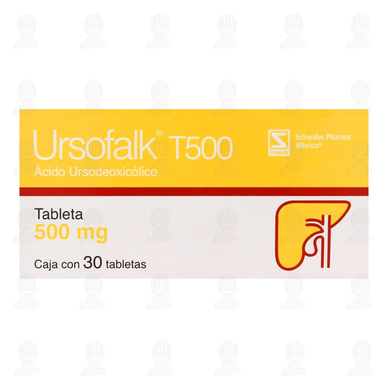 Ursofalk T500 500 mg, 30 Tabletas. de URSOFALK | Farmacias Guadalajara