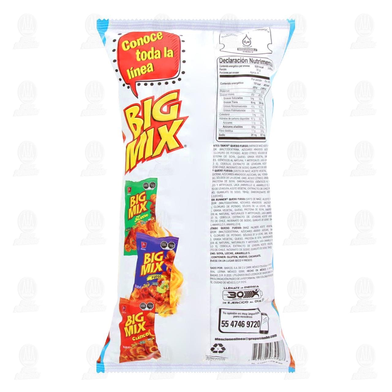 Botana Big Mix Sabor Queso, 185 gr. de BARCEL | Farmacias Guadalajara