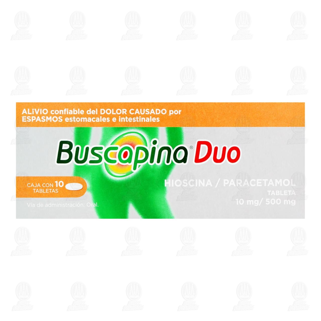 Buscapina Duo 10mg/500mg, 10 Tabletas. de BUSCAPINA | Farmacias Guadalajara