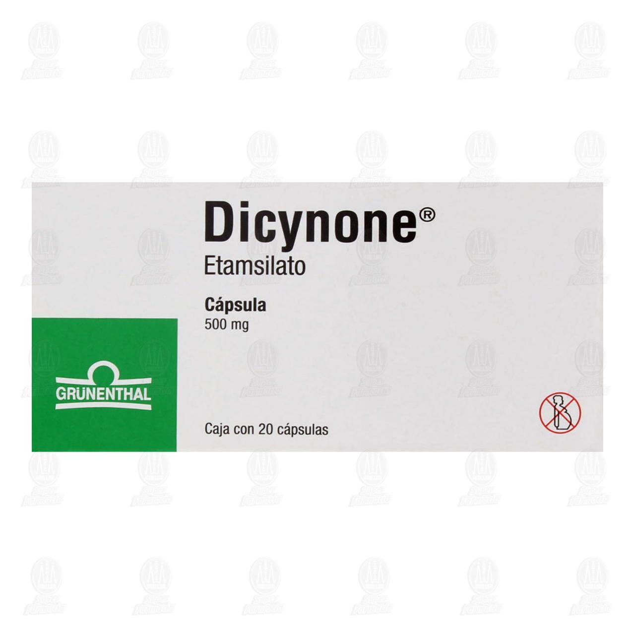 Dicynone 500 mg, 20 Cápsulas. de DICYNONE | Farmacias Guadalajara