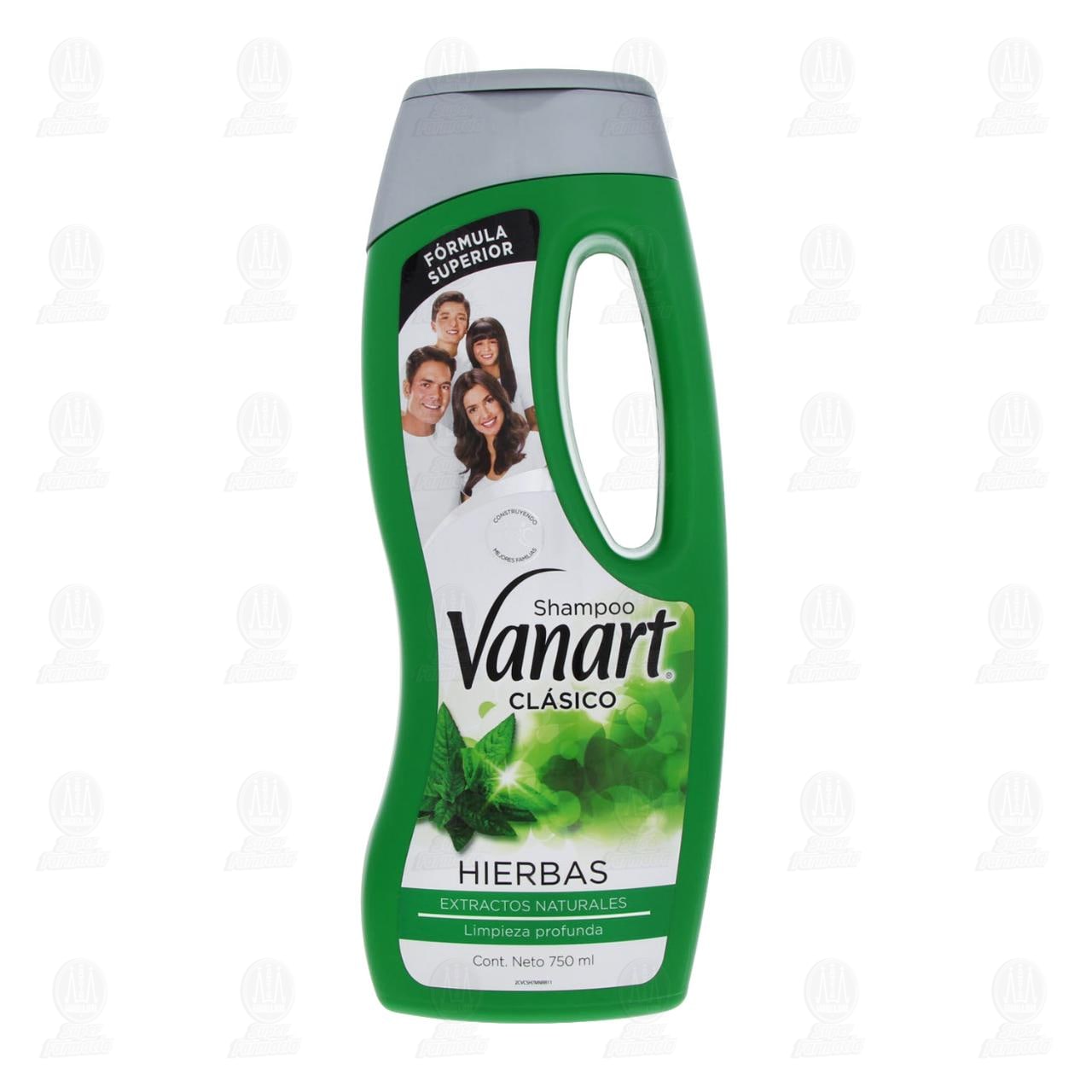 Shampoo Vanart Clásico Hierbas, 750 ml. de VANART | Farmacias Guadalajara