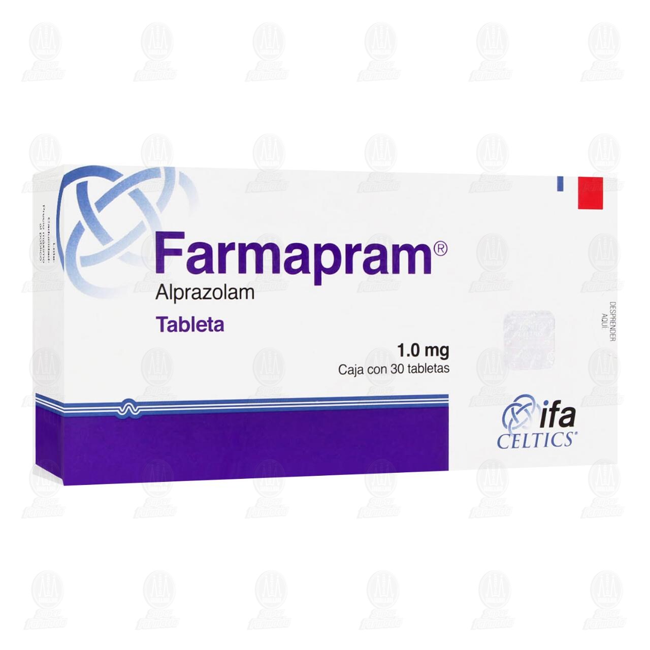 Farmapram 1.0 mg, 30 Tabletas. de FARMAPRAM | Farmacias Guadalajara
