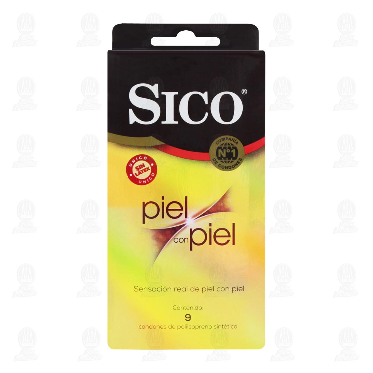 Sico Piel con Piel, 9 Condones. de SICO | Farmacias Guadalajara