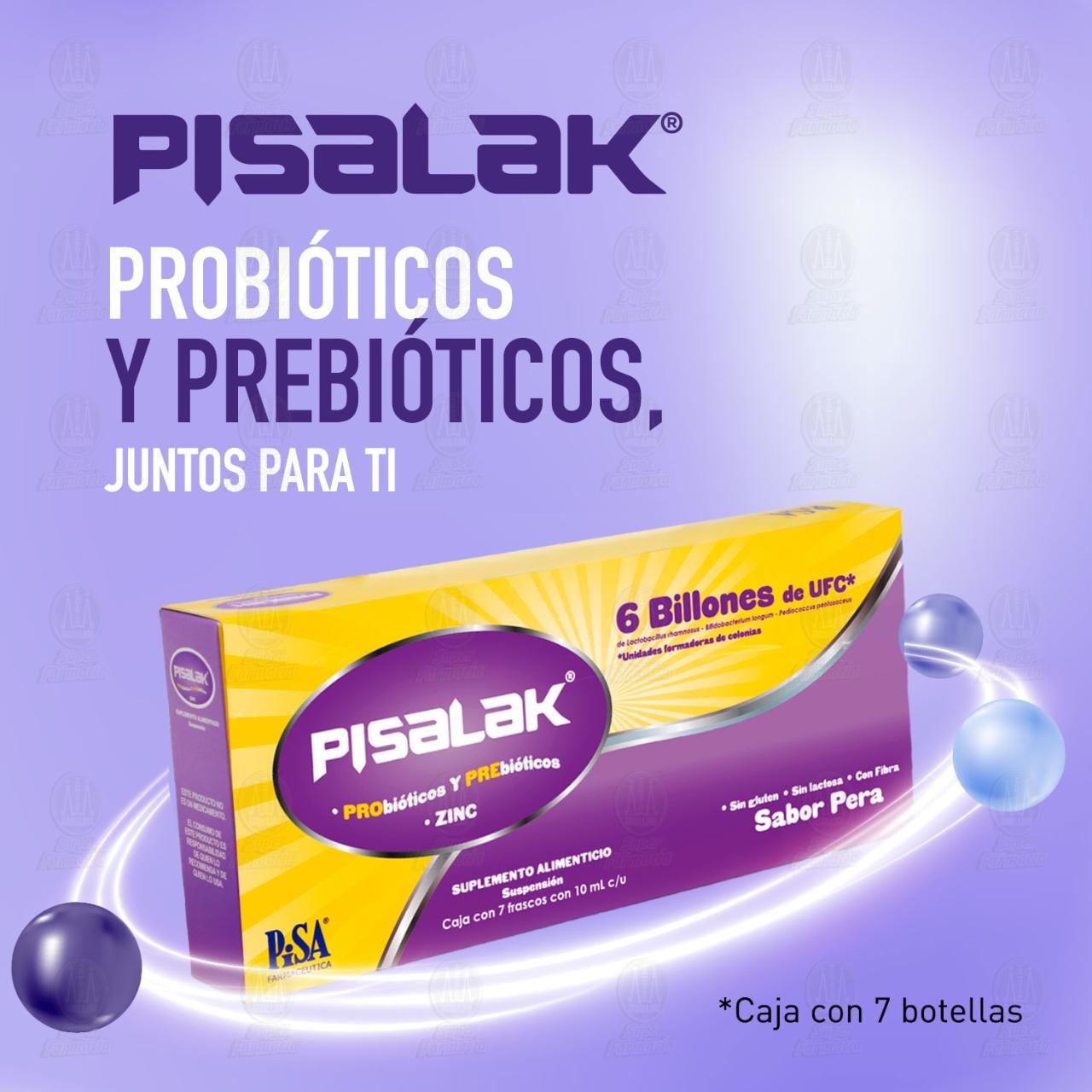 Pisalak 6 Billones, 7 Frascos con 10 ml c/u. de PISALAK | Farmacias ...