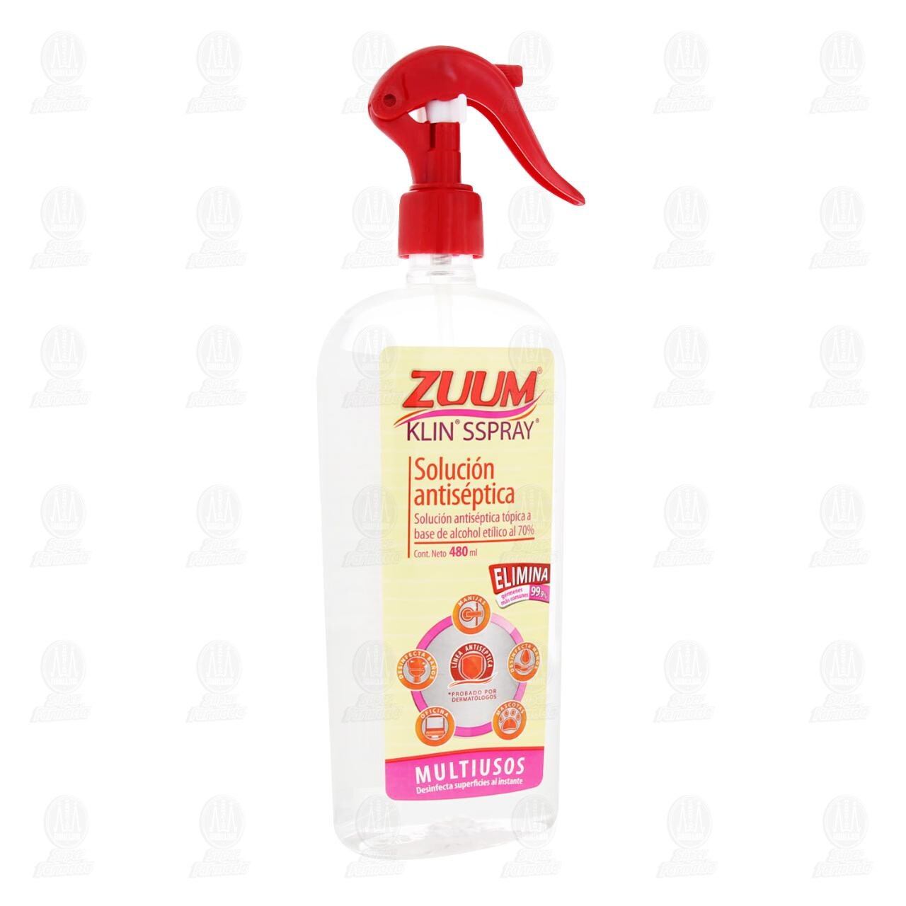 Solución Antiséptica Zuum Klin Sspray Multiusos, 480 ml. de ZUUM ...