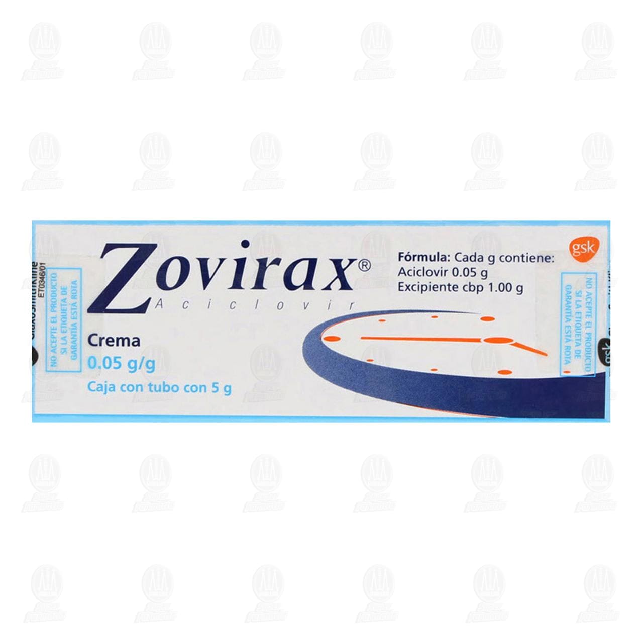 Zovirax Crema 0.05gr/gr, 5 gr. de ZOVIRAX | Farmacias Guadalajara
