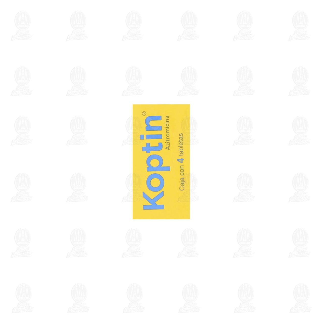Koptin 500 mg, 4 Tabletas. de KOPTIN | Farmacias Guadalajara