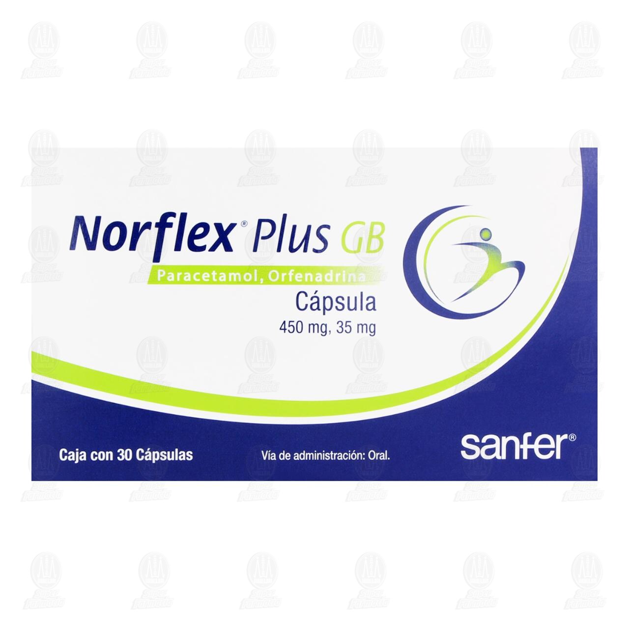 Norflex Plus GB 450mg/35mg, 30 Cápsulas. de NORFLEX | Farmacias Guadalajara
