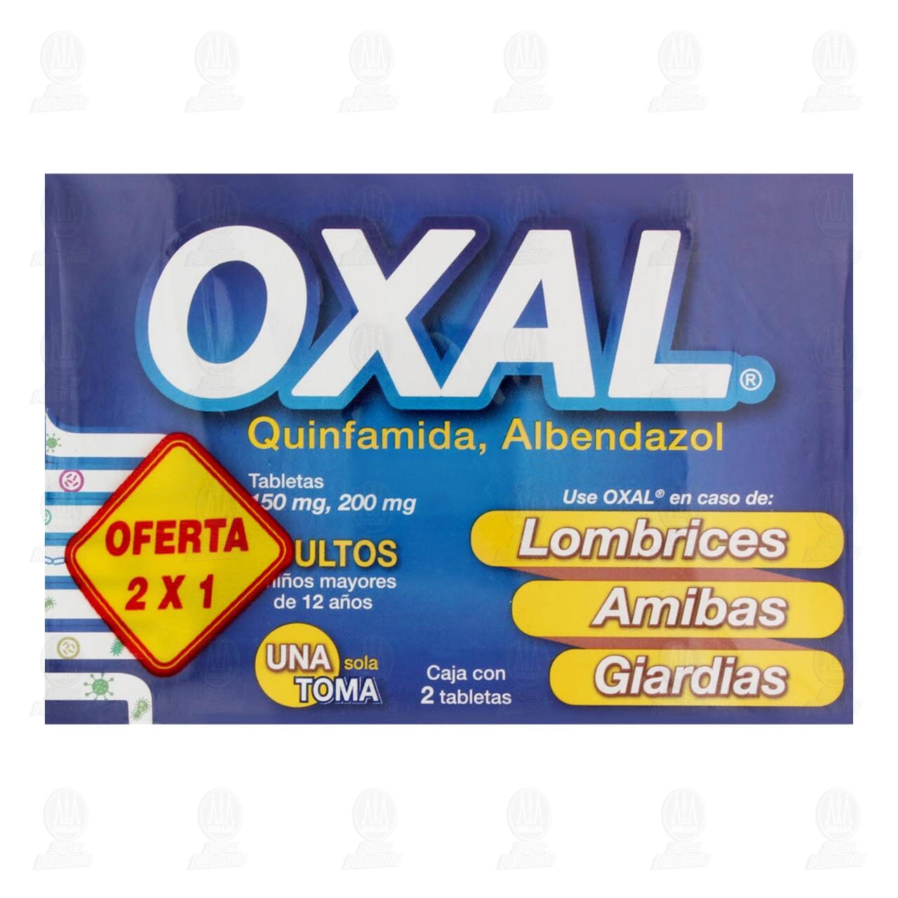Pack Oxal 150mg/200mg, 2 Cajas con 2 Tabletas c/u. de OXAL | Farmacias ...