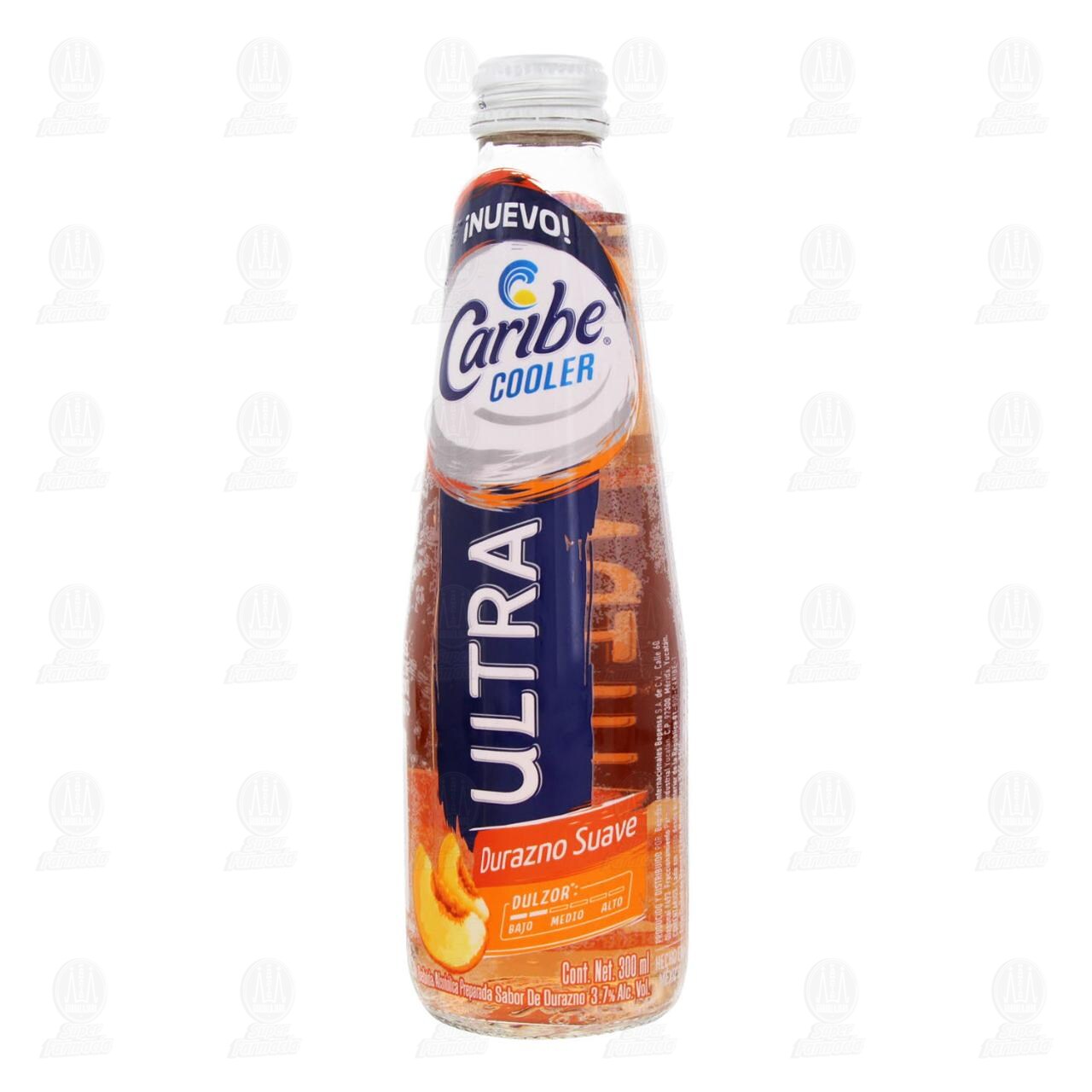 Bebida Preparada Caribe Cooler Ultra Sabor Durazno Suave, 300 ml. de ...