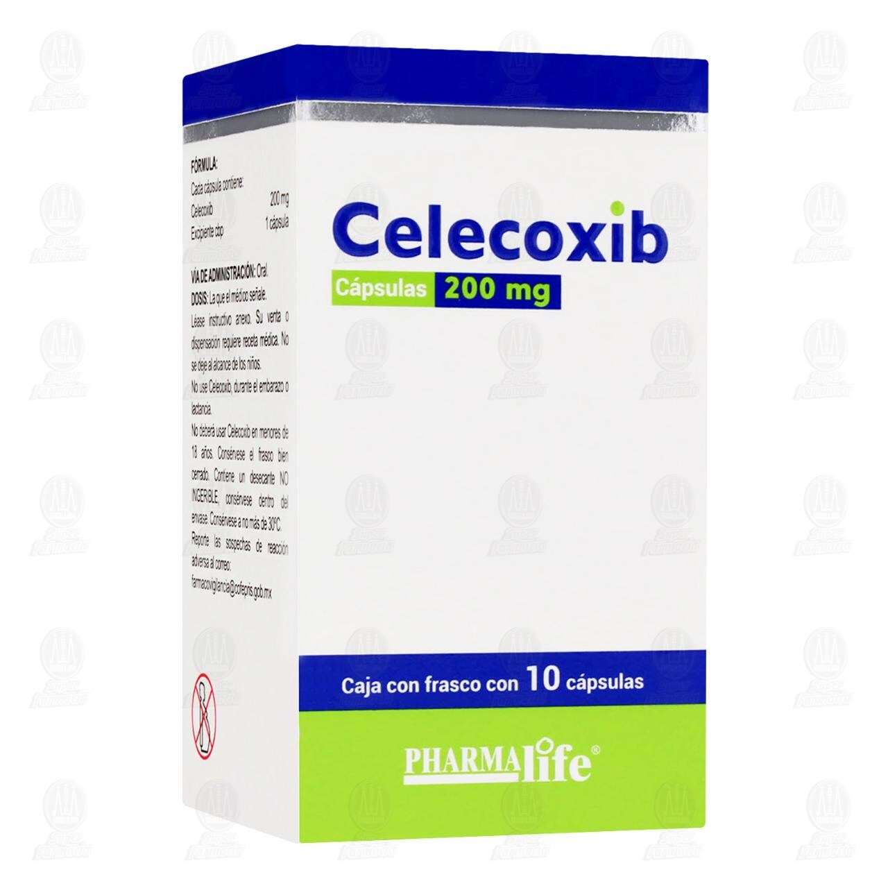 Celecoxib 200 mg, 10 Cápsulas Pharmalife. de PHARMALIFE | Farmacias ...