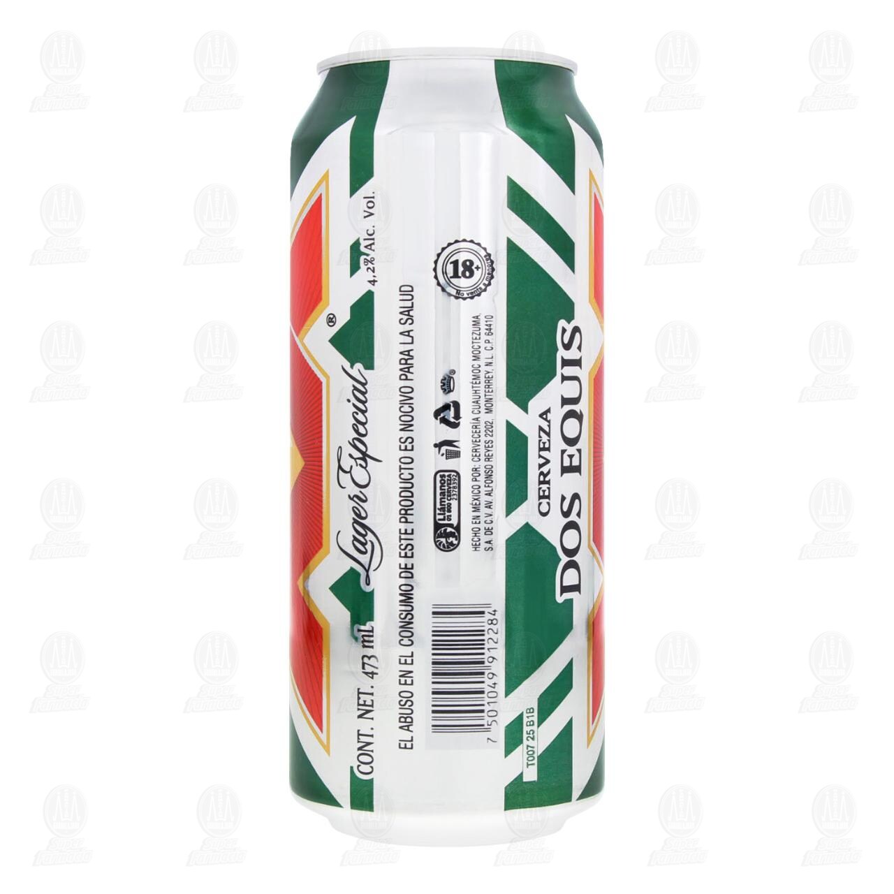 Cerveza Dos Equis XX Lager Especial, 473 ml. de DOS EQUIS | Farmacias ...