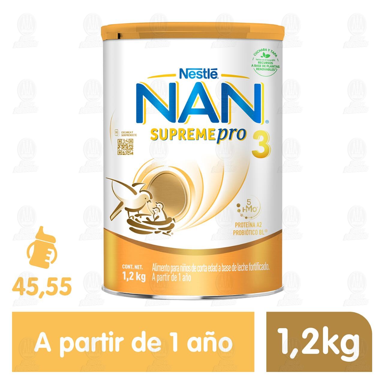 Fórmula Infantil Nan 3 Supreme Pro, 1.2 kg. de NAN | Farmacias Guadalajara