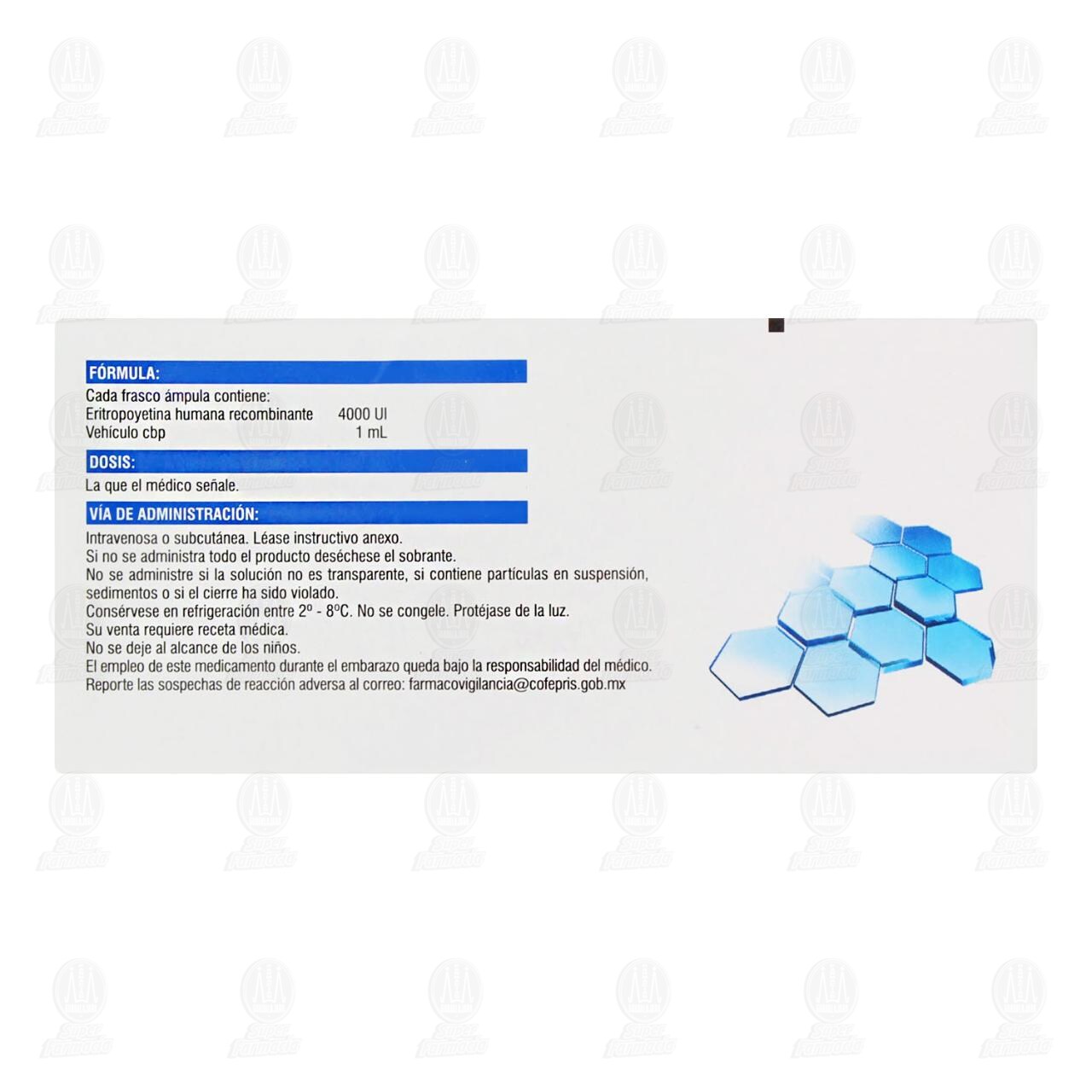 Exetin-A 4000UI/ml Solución Inyectable, 6 Frascos de 1 ml c/u. de ...