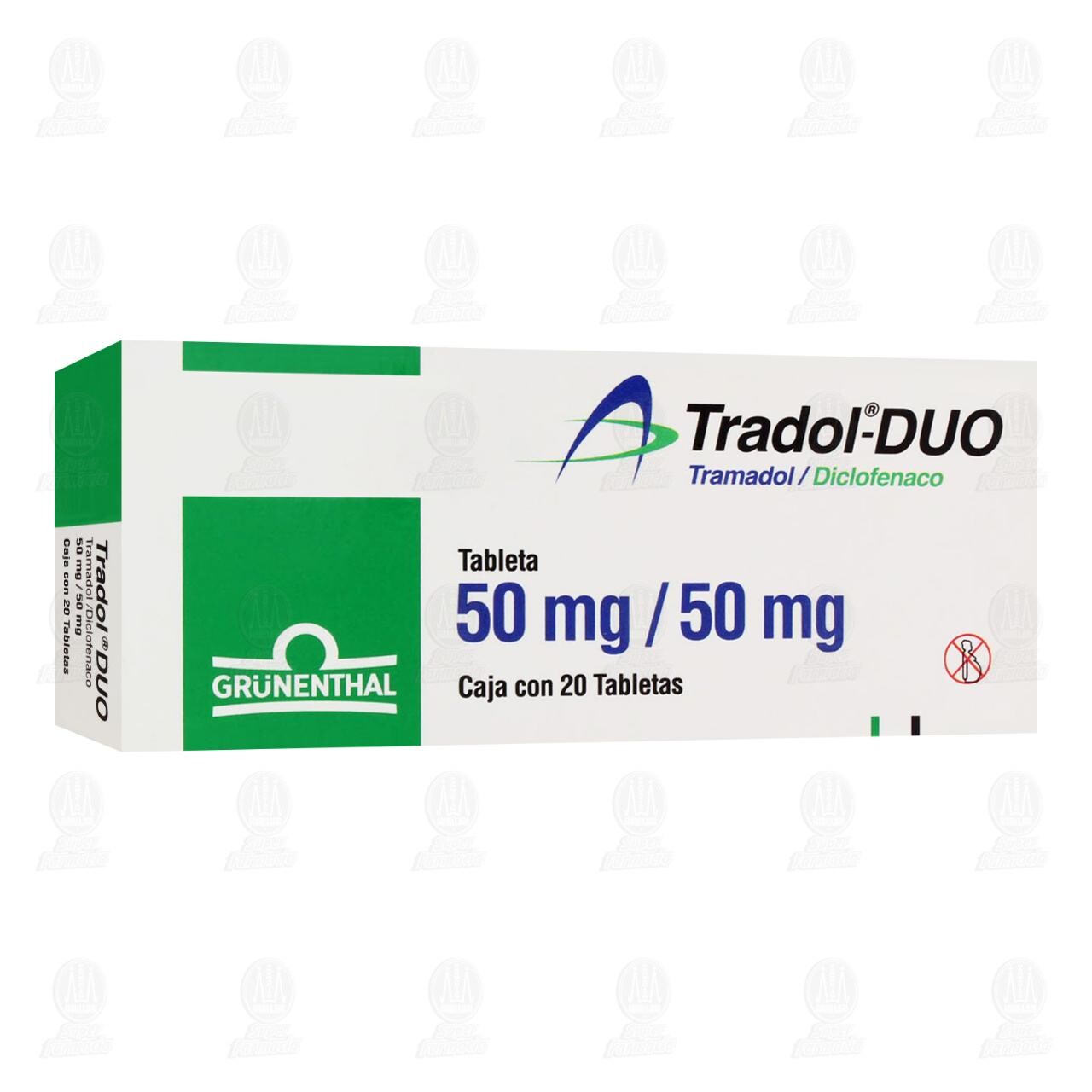 Tradol-Duo 50mg/50mg, 20 Tabletas. de TRADOL | Farmacias Guadalajara