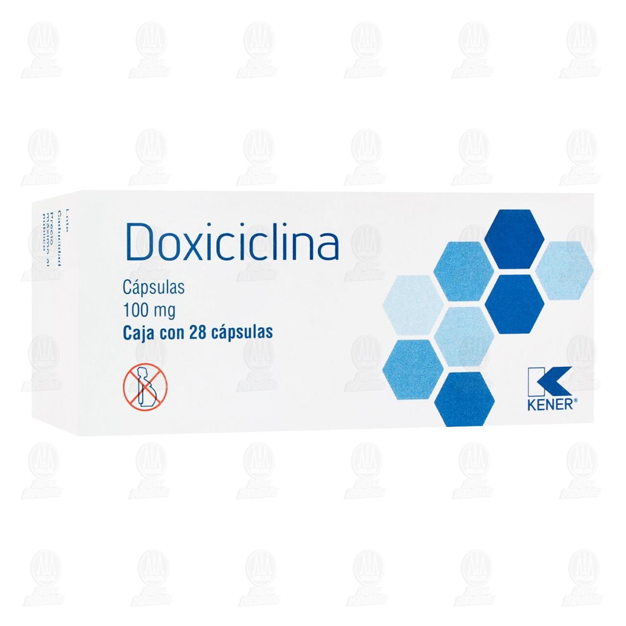 Doxiciclina 100 mg, 28 Cápsulas. de DOXICICLINA | Farmacias Guadalajara