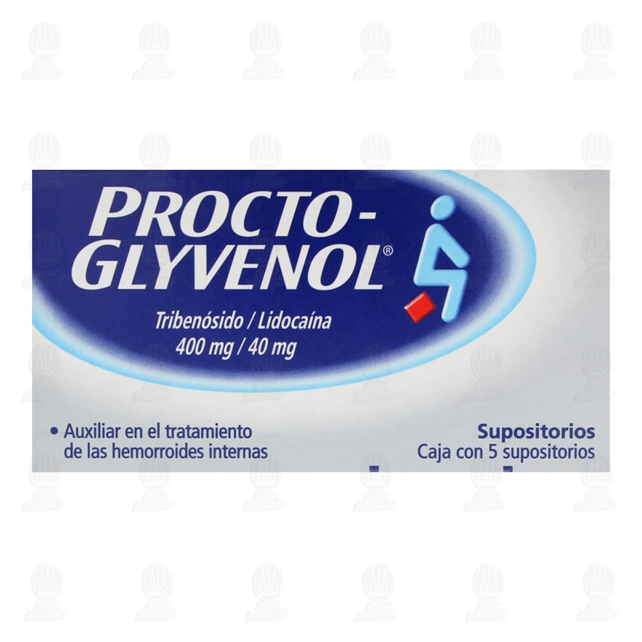 Procto Glyvenol 400mg/40mg, 5 Supositorios. de PROCTO-GLYVENOL ...