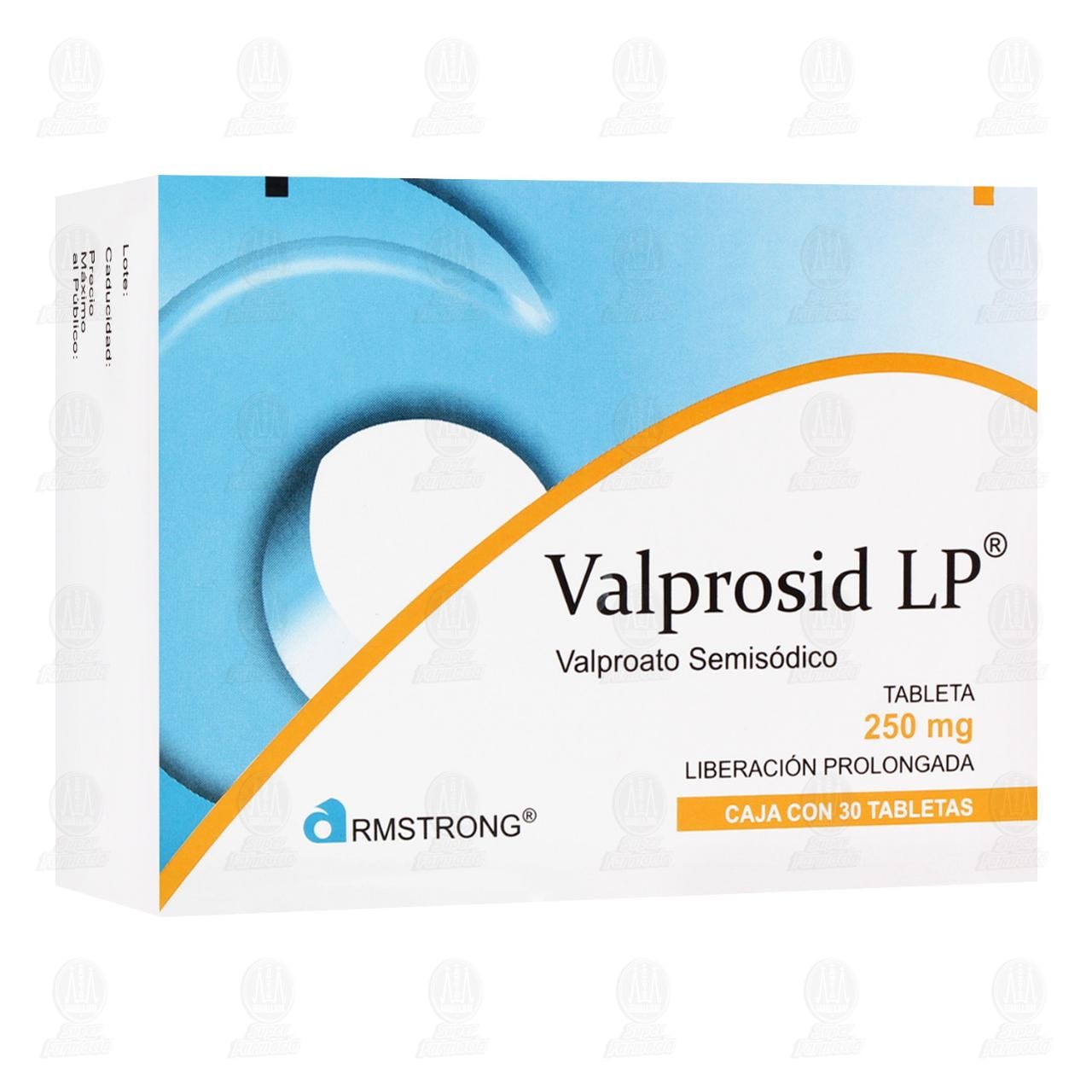 Valprosid LP 250 mg, 30 Tabletas.