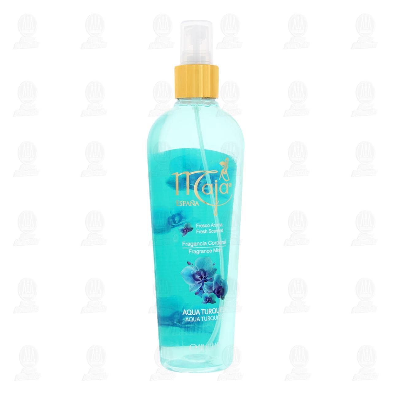 Fragancia Corporal Maja Aqua Turquesa en Spray, 240 ml.