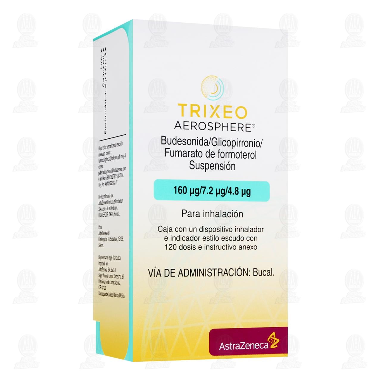 Trixeo 160mcg/7.2mcg/4.8mcg Suspensión para Inhalación, 120 Dosis. de ...