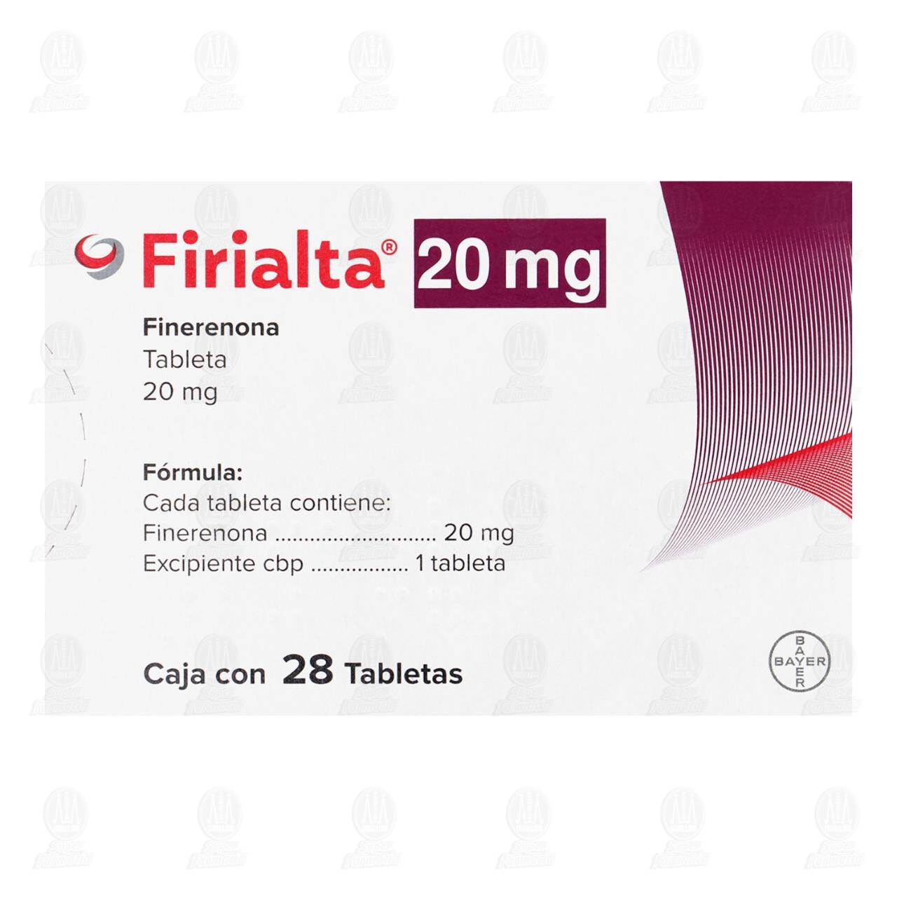 Firialta 20 mg, 28 Tabletas. de FIRIALTA | Farmacias Guadalajara