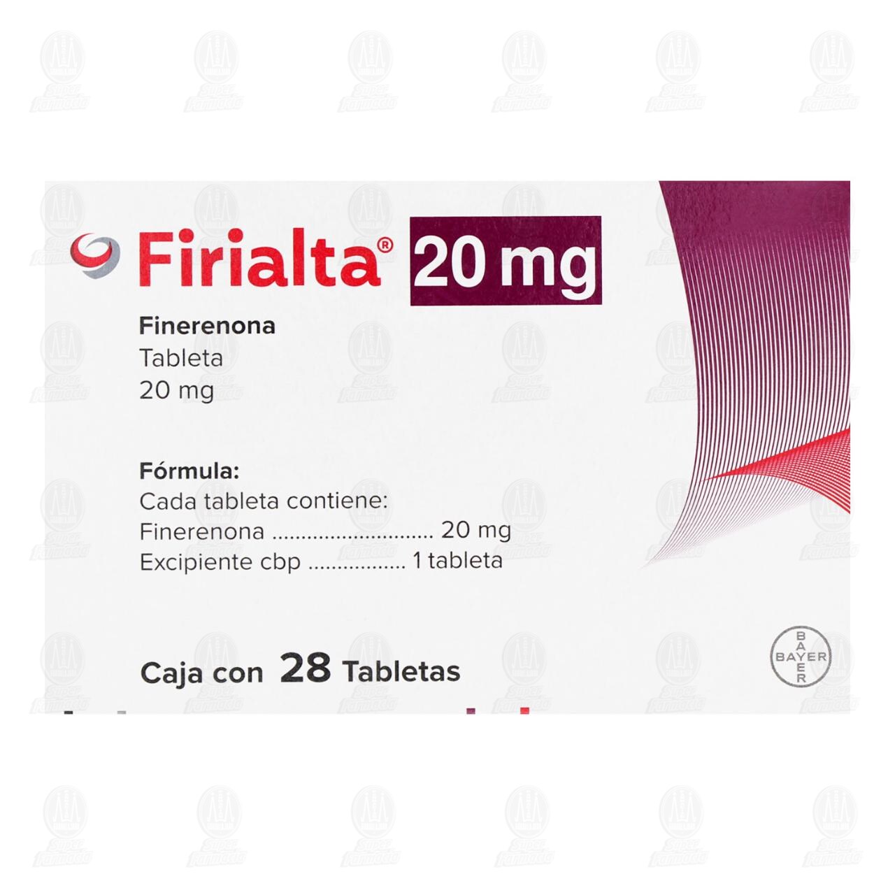 Firialta 20 mg, 28 Tabletas. de FIRIALTA | Farmacias Guadalajara