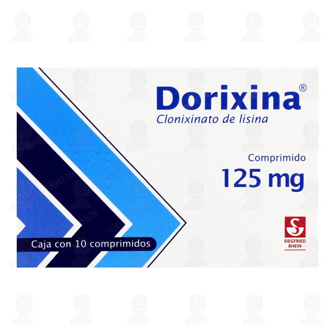 Dorixina 125 mg, 10 Comprimidos. de DORIXINA | Farmacias Guadalajara