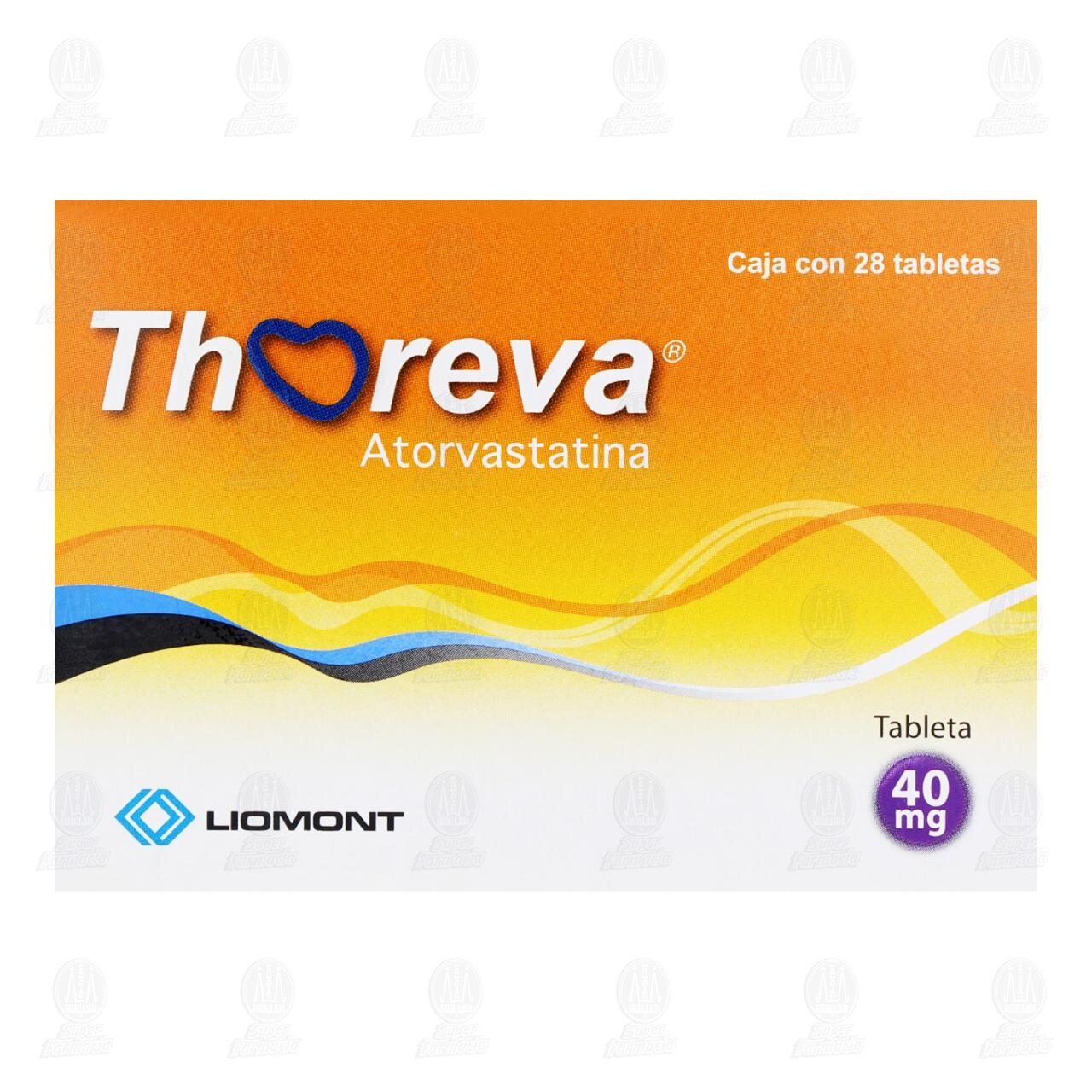 Thoreva 40 mg, 28 Tabletas. de THOREVA | Farmacias Guadalajara