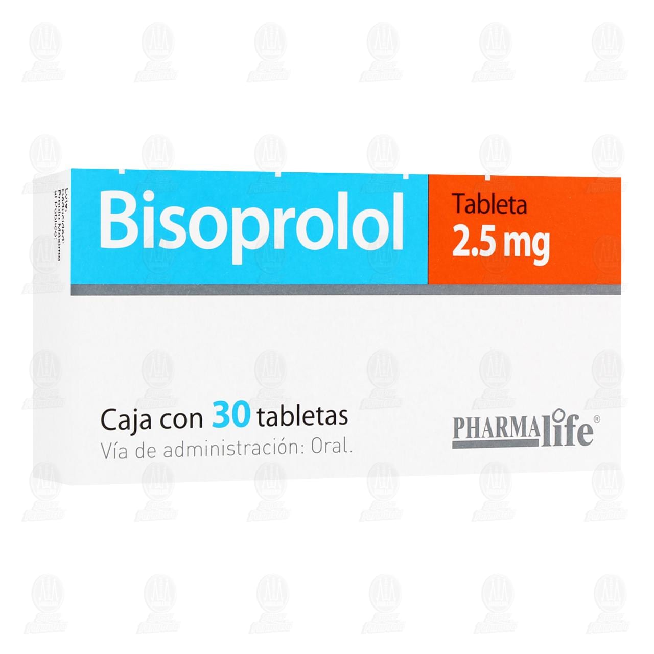 Bisoprolol 2.5 mg, 30 Tabletas Pharmalife.