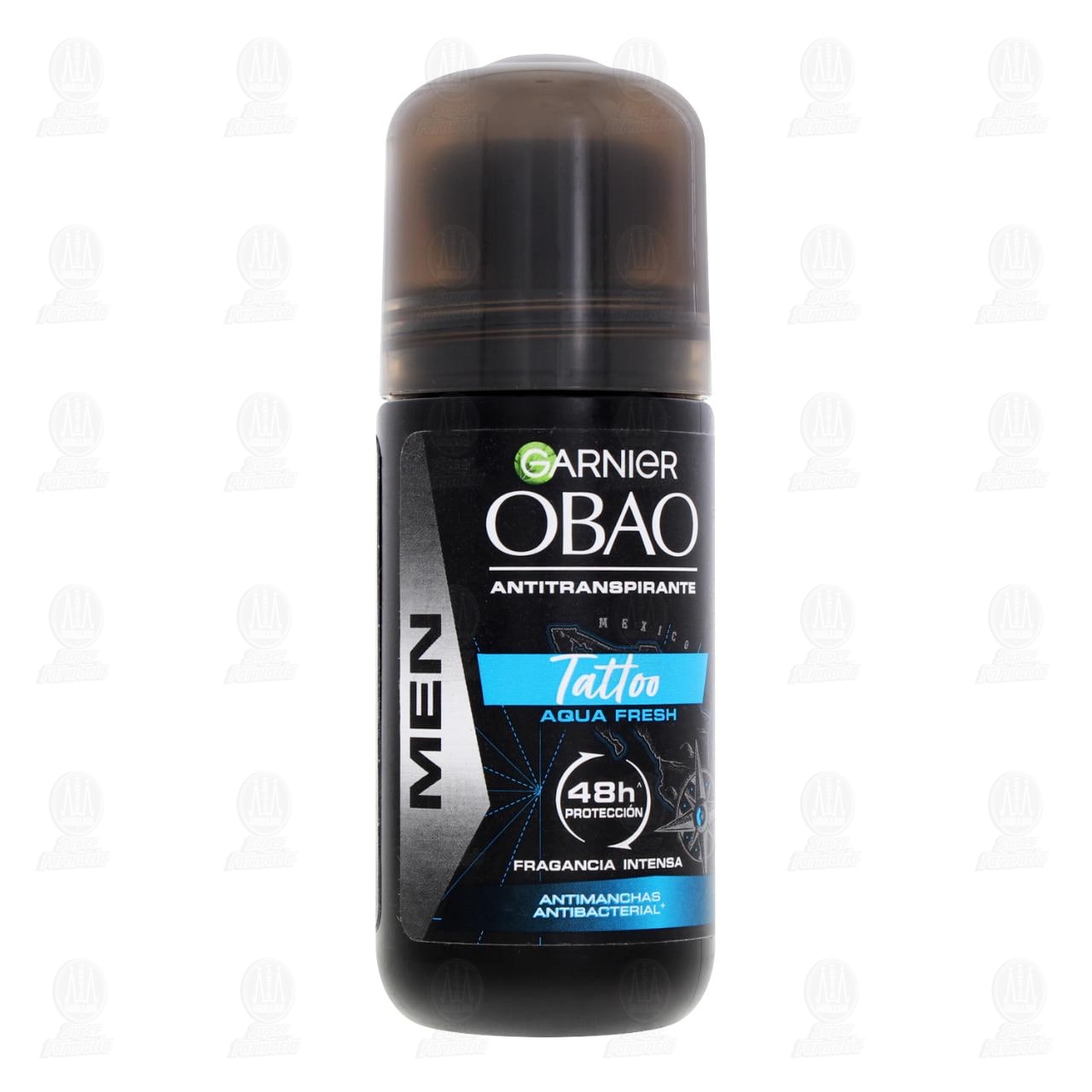 Antitranspirante Garnier Obao Tattoo Aqua Fresh Men Fragancia Intensa ...