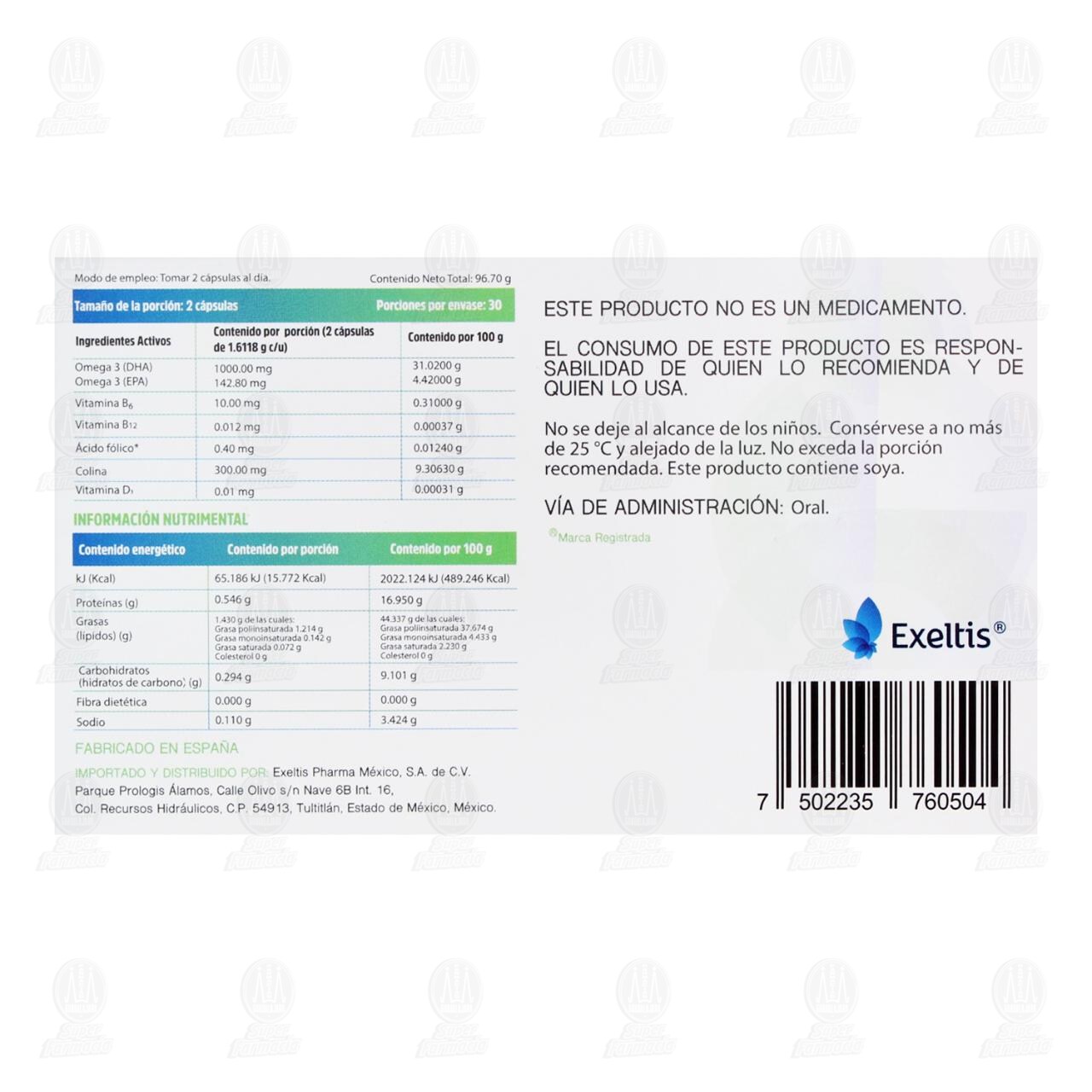 Cognexel, 60 Cápsulas. de COGNEXEL | Farmacias Guadalajara