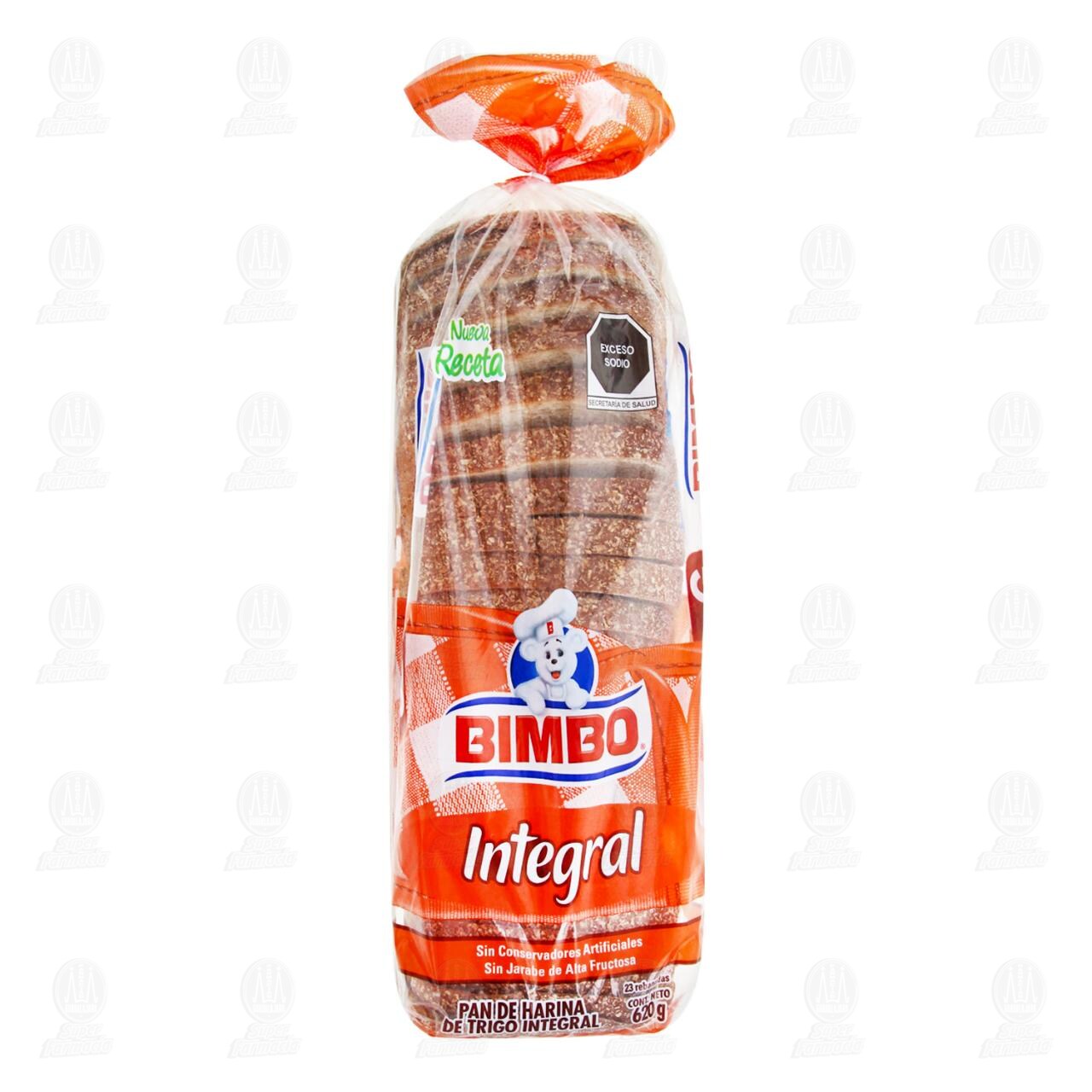 Pan Bimbo Integral Grande, 620 gr. de BIMBO | Farmacias Guadalajara