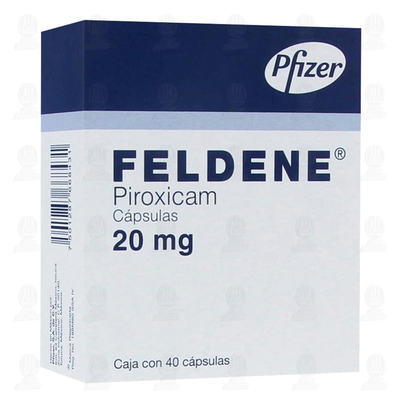Feldene 20 mg, 40 Cápsulas.