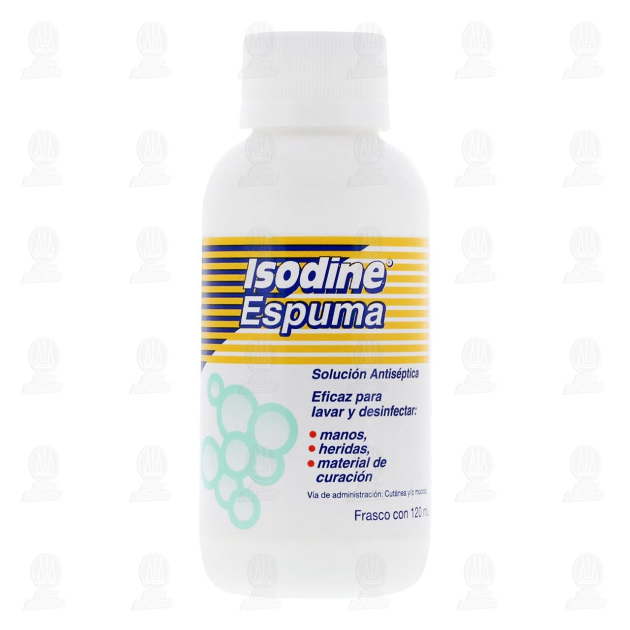 Isodine Espuma Solución Antiséptica, 120 ml. de ISODINE | Farmacias ...