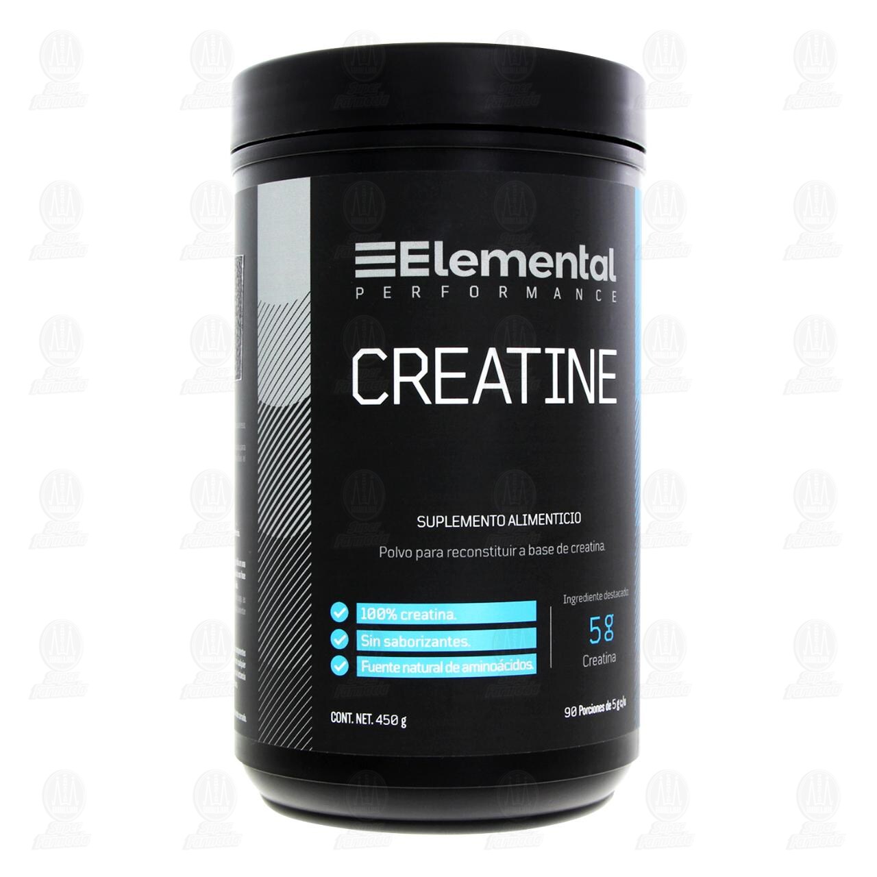 Creatina Elemental Performance Suplemento Alimenticio, 450 gr (90 ...
