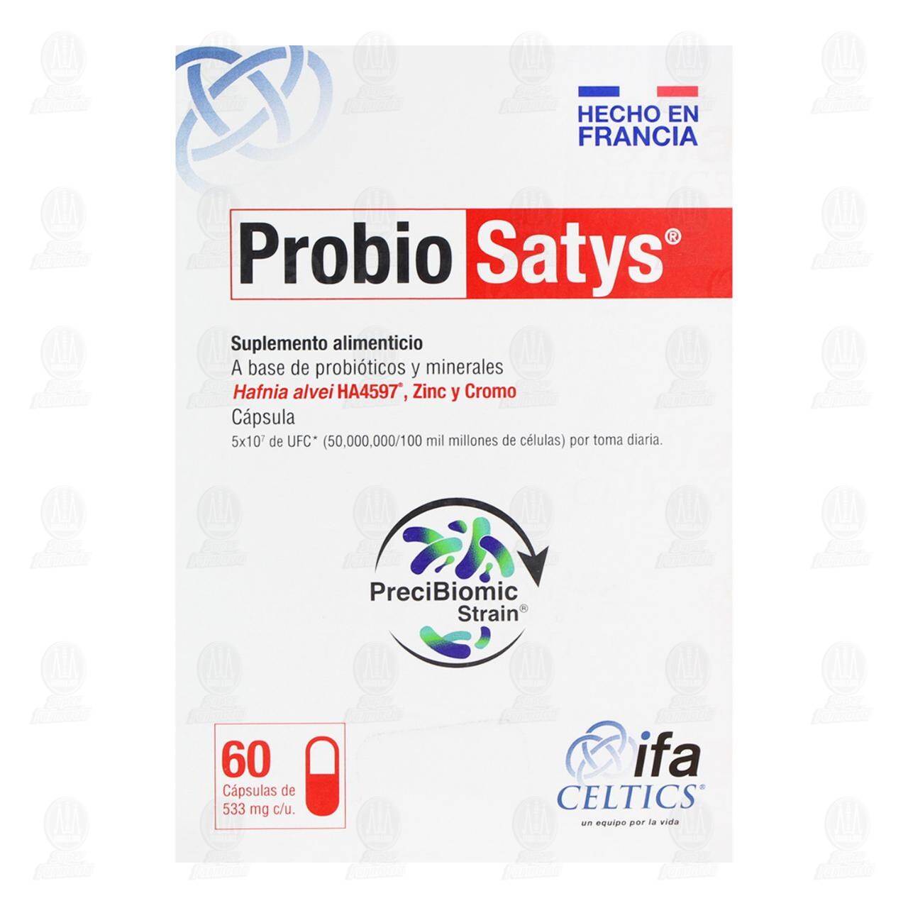Probiosatys 533 mg, 60 Cápsulas. de PROBIOSATYS | Farmacias Guadalajara