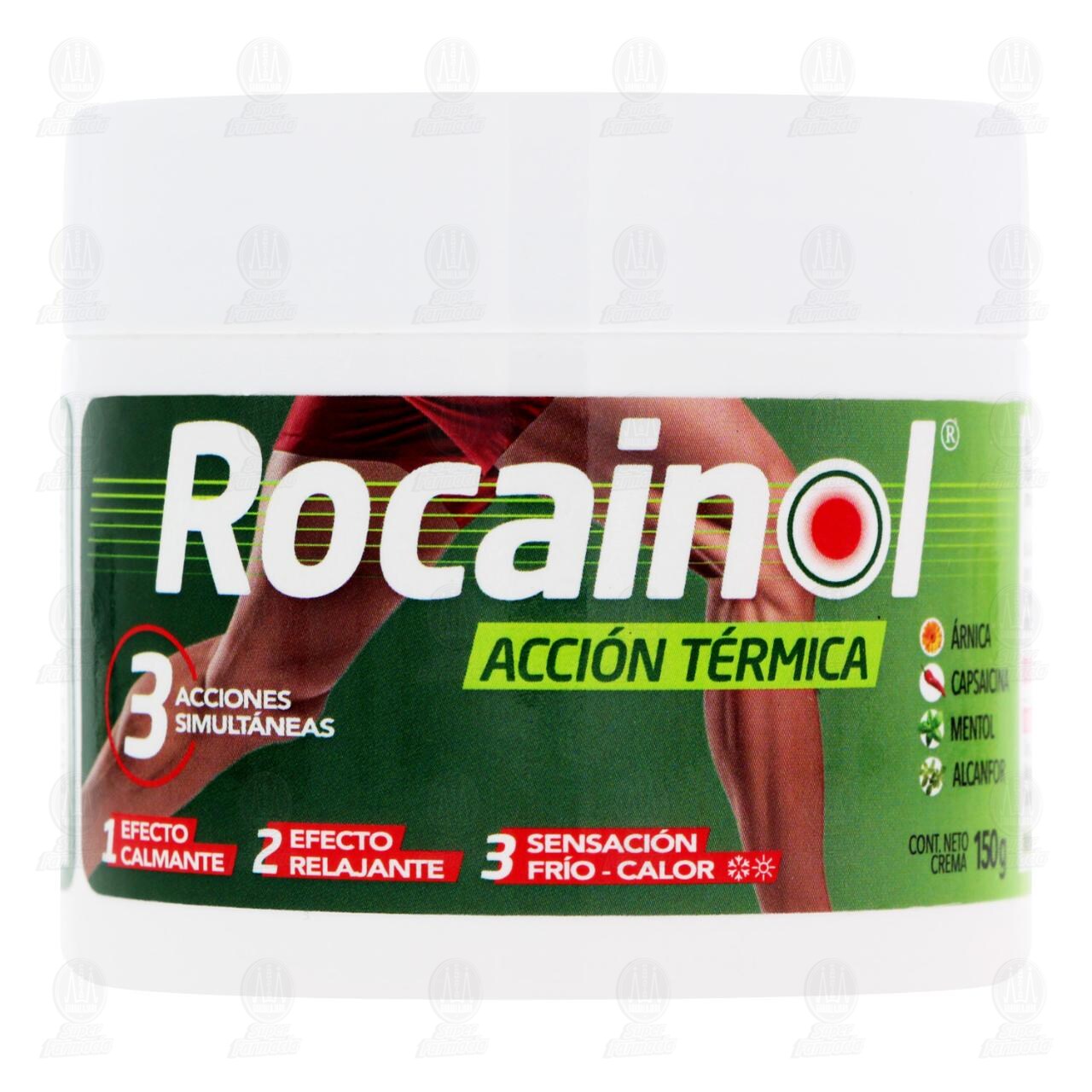 Rocainol Acción Térmica Crema, 150 gr. de ROCAINOL | Farmacias Guadalajara