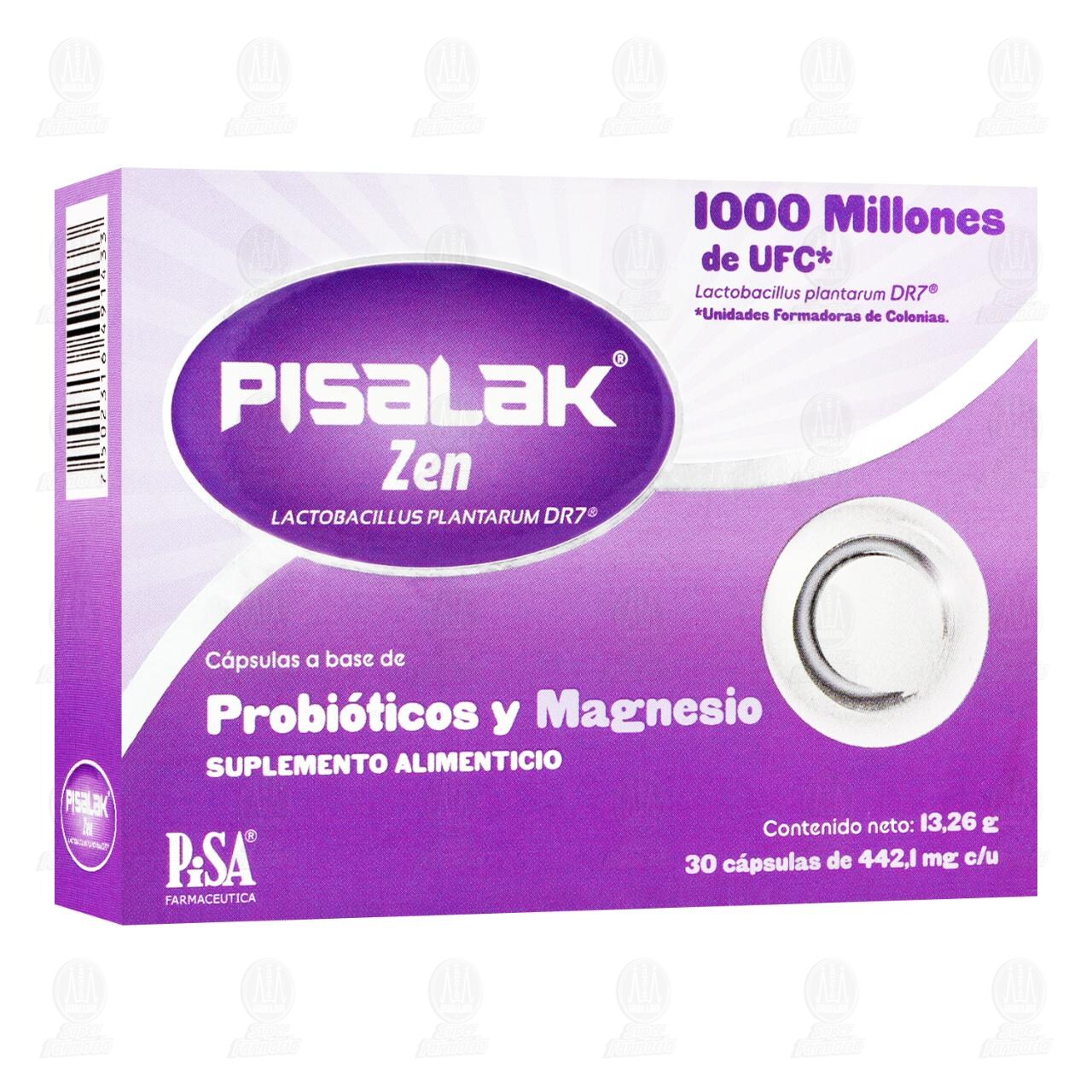 Pisalak Zen 1000 Millones de UFC, 30 Cápsulas de 442.1 mg c/u. de ...